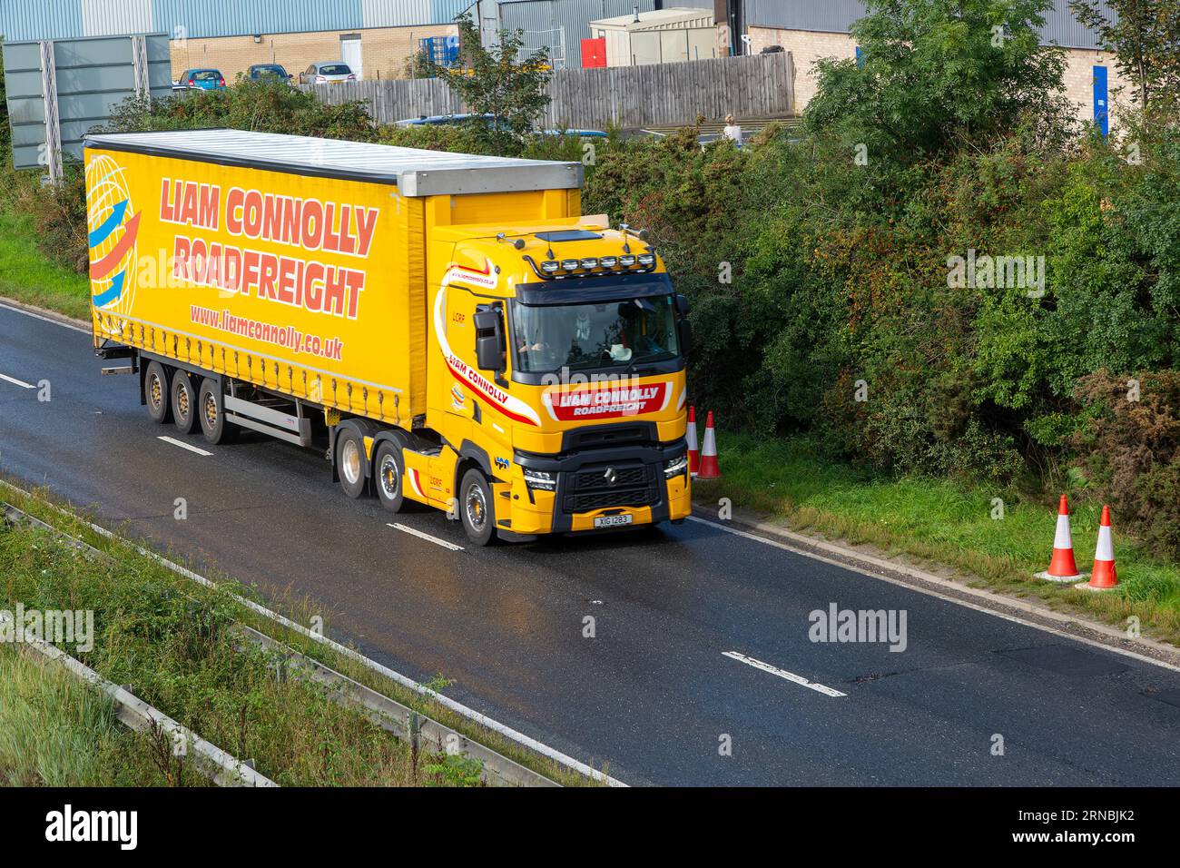 Liam Connolly Roadfreight lorry, A12 dual carriageway main road ...