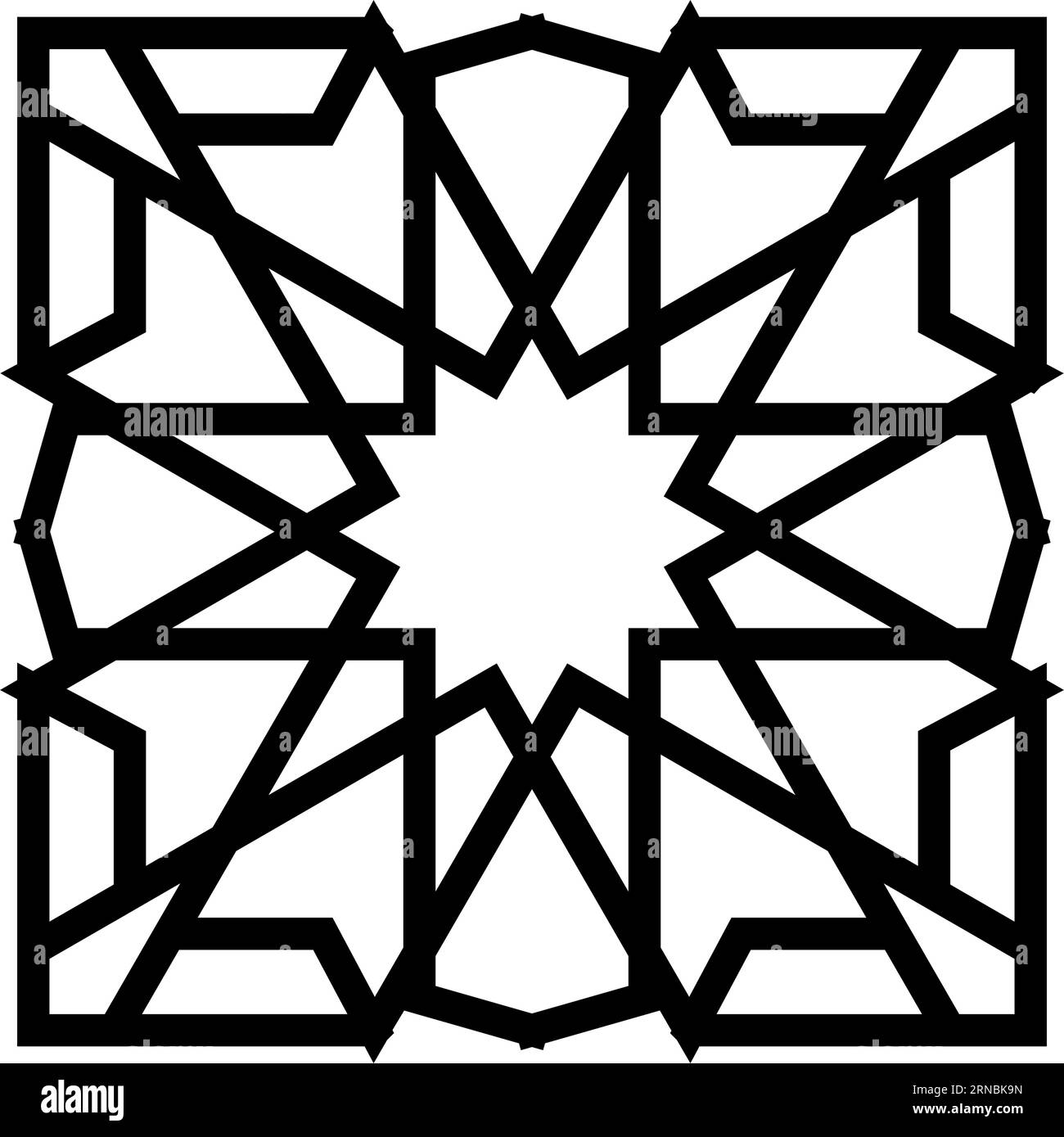islamic geometric pattern line icon vector illustration Stock Vector ...
