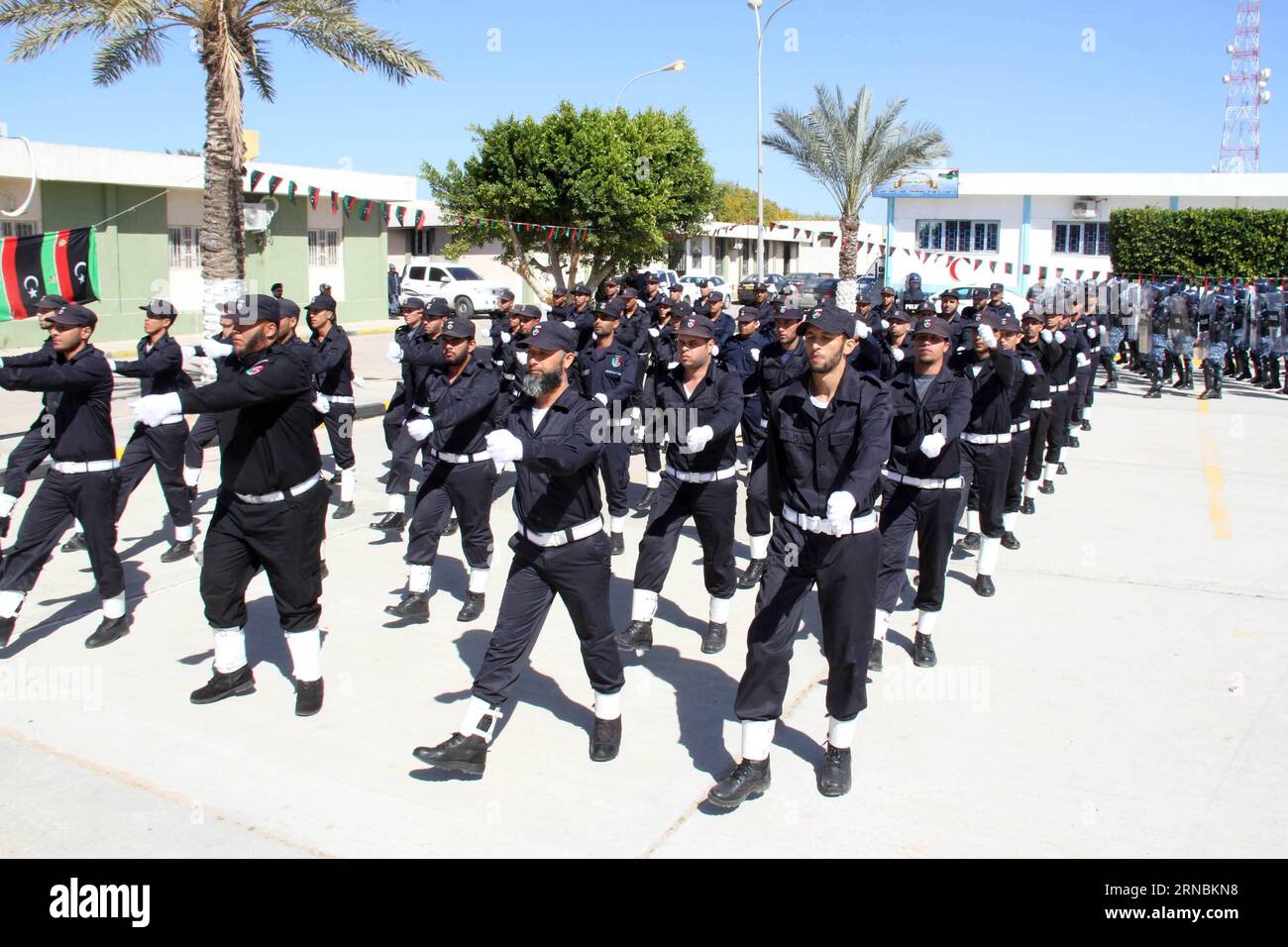 (160308) -- TRIPOLI, March 8, 2016 -- Members of the Libyan judicial ...