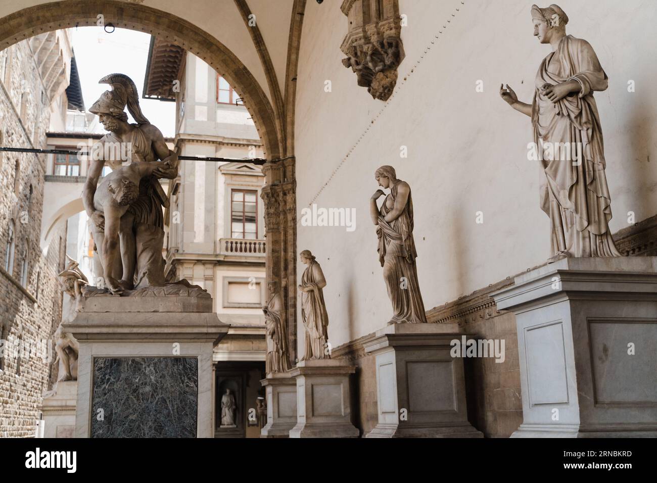 Sculptures in the Loggia of Lanzi, Florence Stock Photo - Alamy