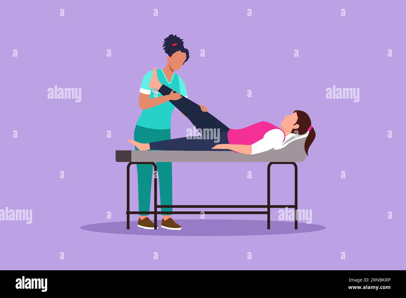 Leg raise exercise illustration hi-res stock photography and images - Alamy