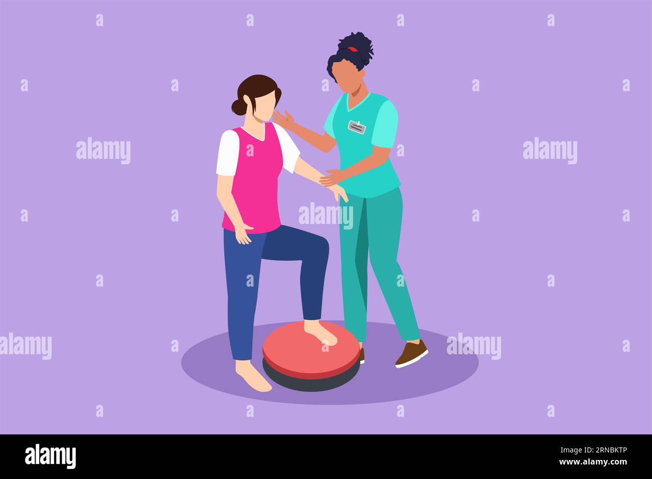 Graphic flat design drawing woman therapist helping young female ...