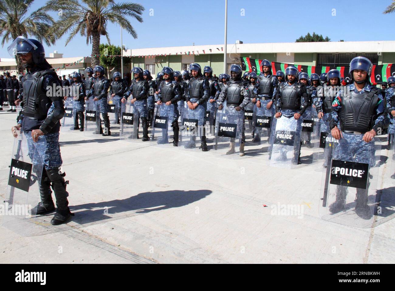 (160308) -- TRIPOLI, March 8, 2016 -- Members of the Libyan judicial ...