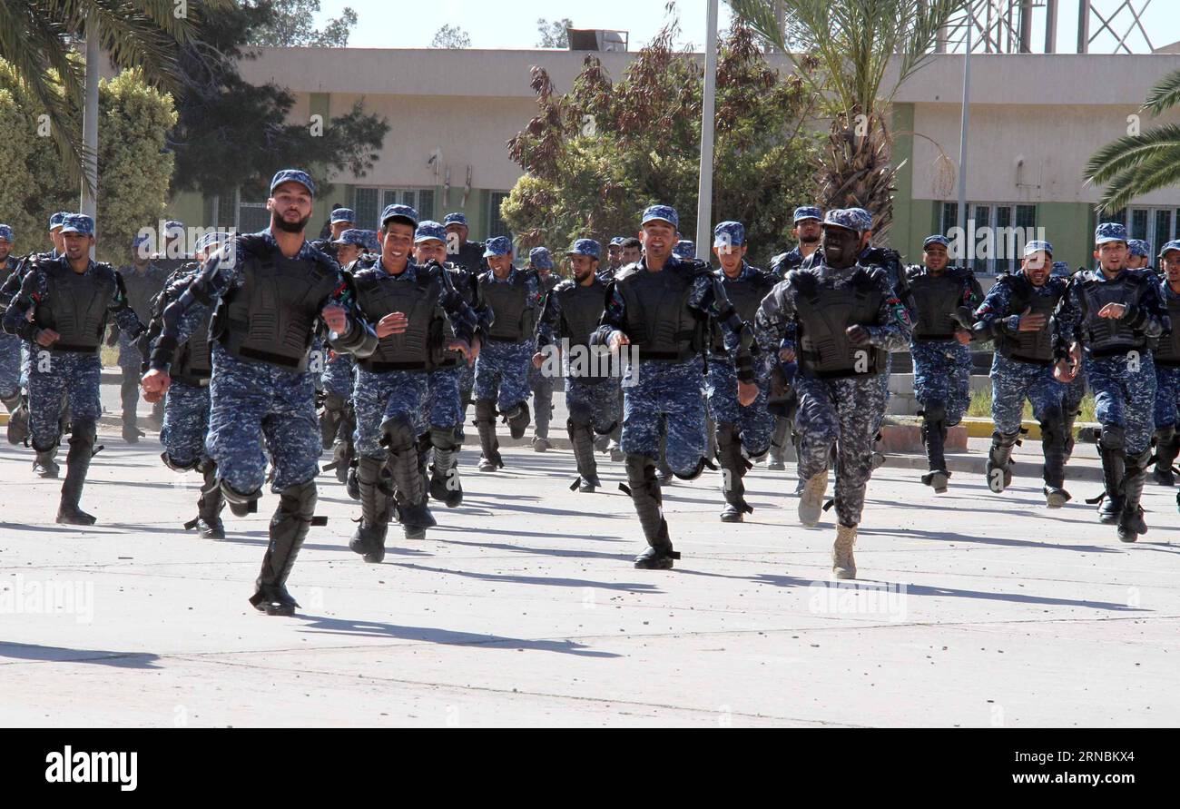(160308) -- TRIPOLI, March 8, 2016 -- Members of the Libyan judicial ...