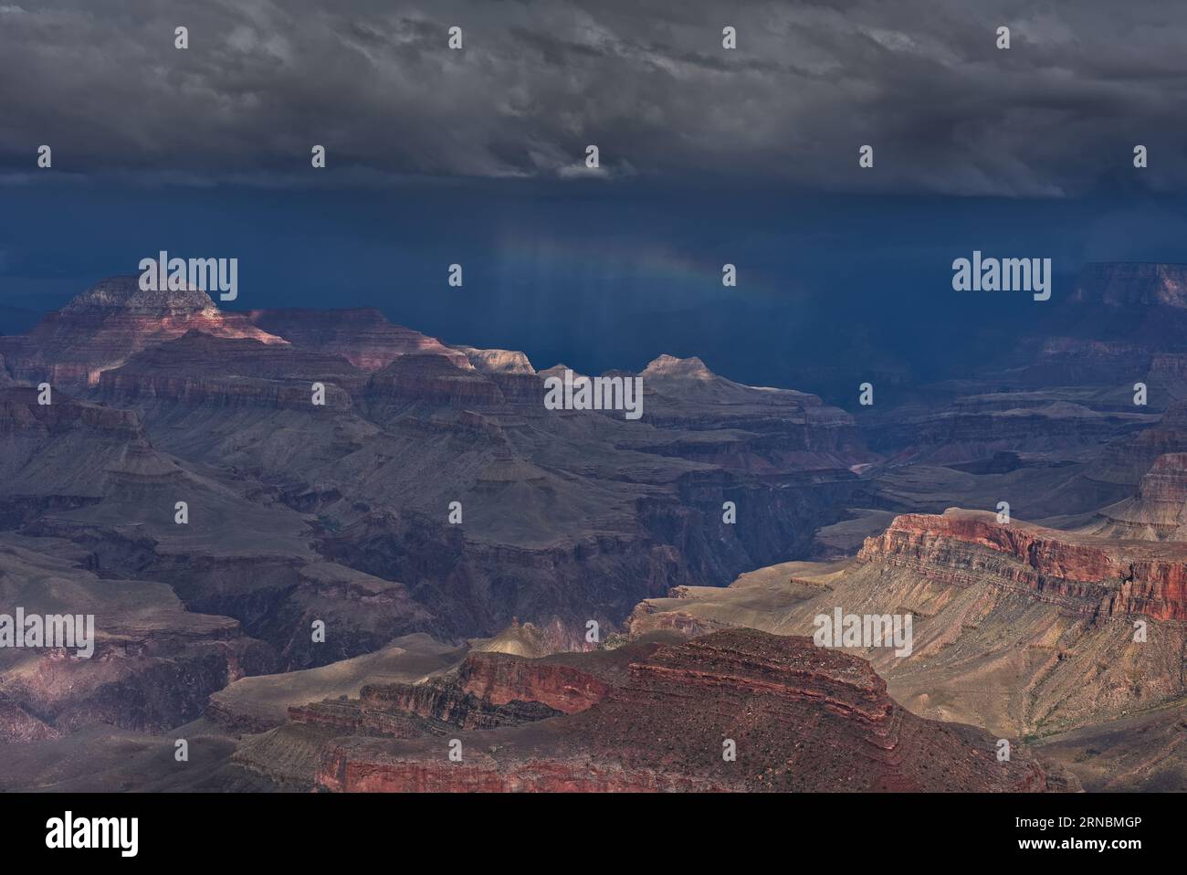 Storm over Grand Canyon viewed from Shoshone Point Stock Photo - Alamy