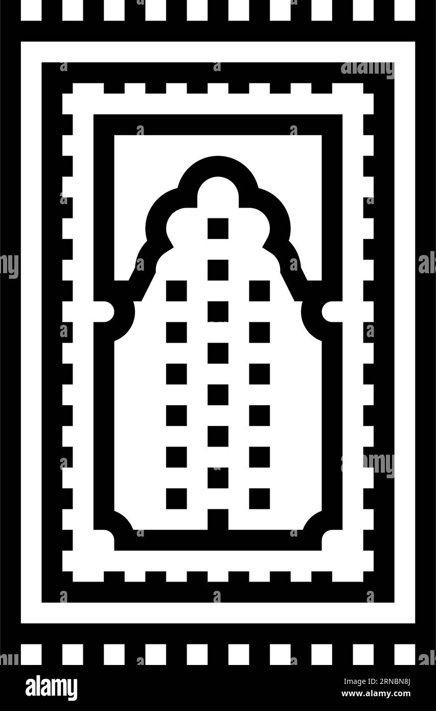 prayer mat islam muslim line icon vector illustration Stock Vector ...