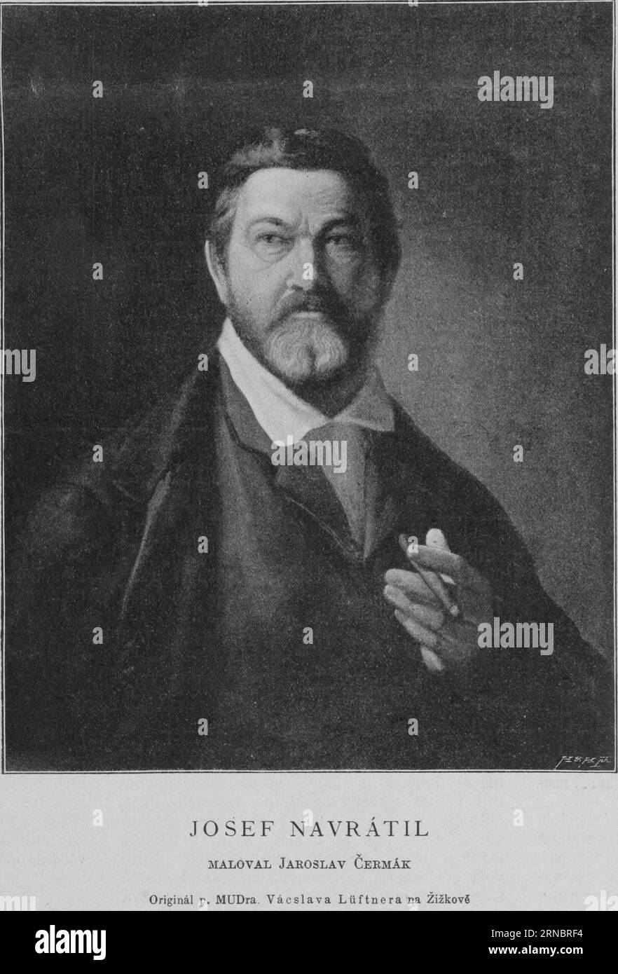 Portrait of Josef Navrátil Published: 28 October 1898 by Jaroslav ...