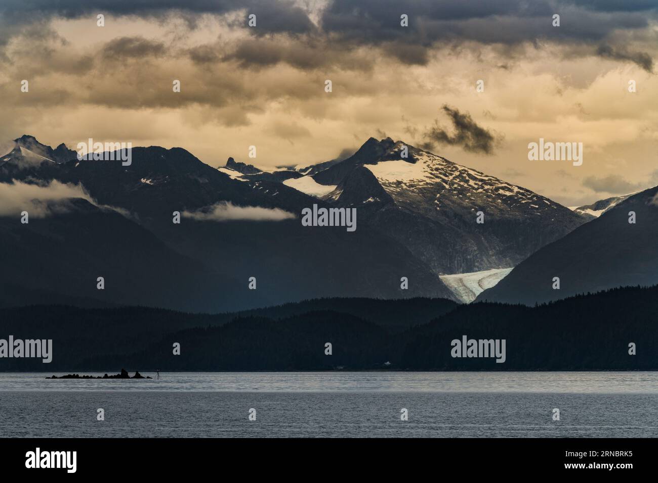 Foggy day on the water in Juneau, Alaska Stock Photo - Alamy