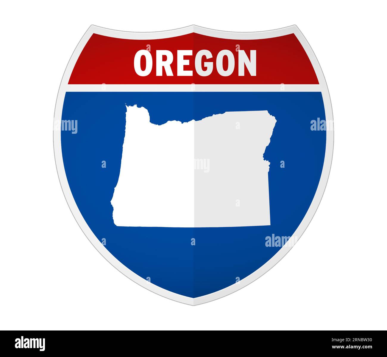 Oregon - Interstate road sign Stock Photo - Alamy