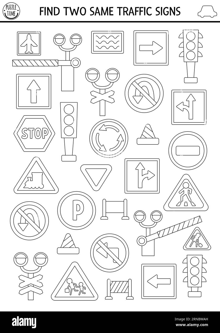 Traffic Signs Matching Worksheet at Carlos Huguley blog