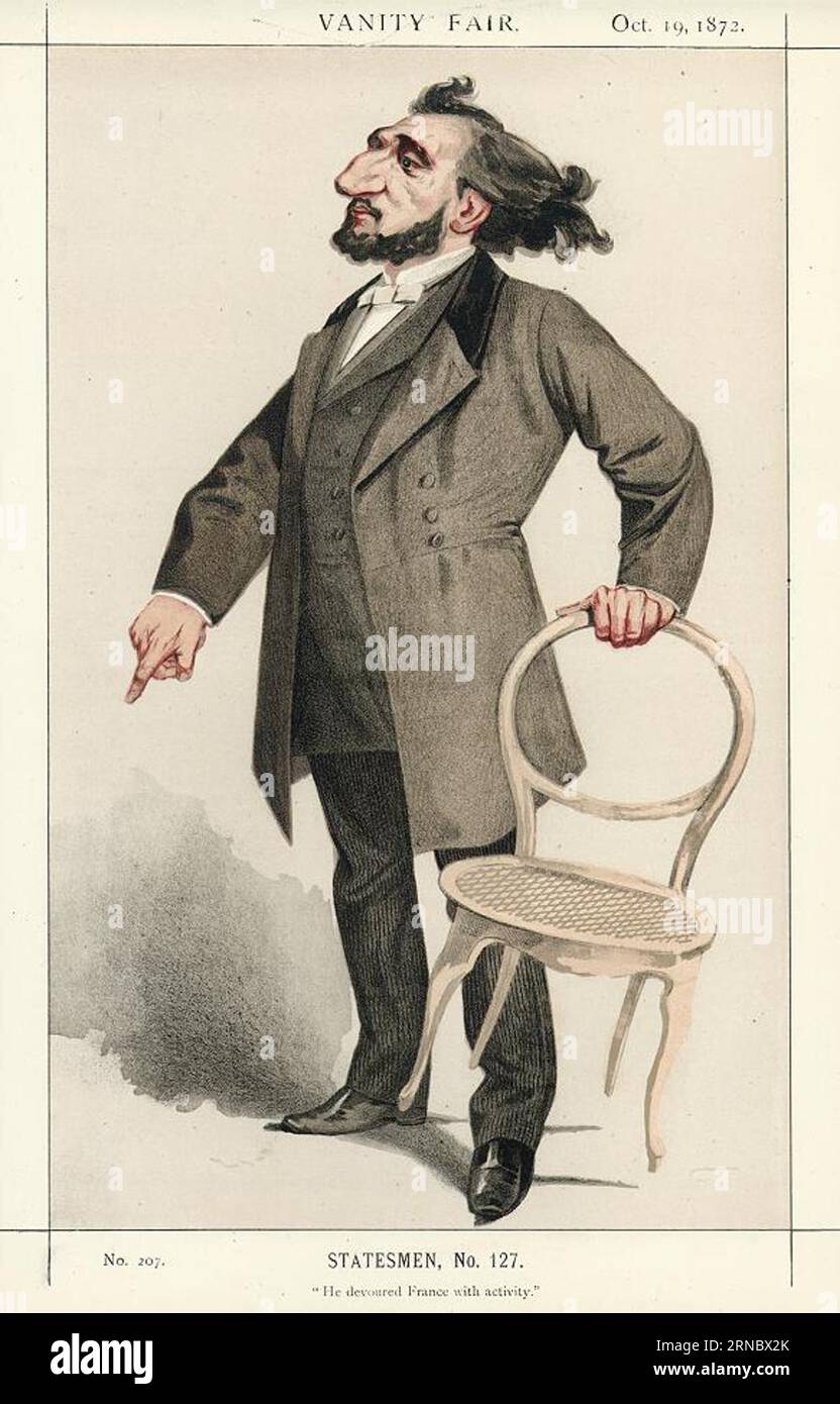 He devoured France with activity 1872 by George Montbard Stock Photo ...