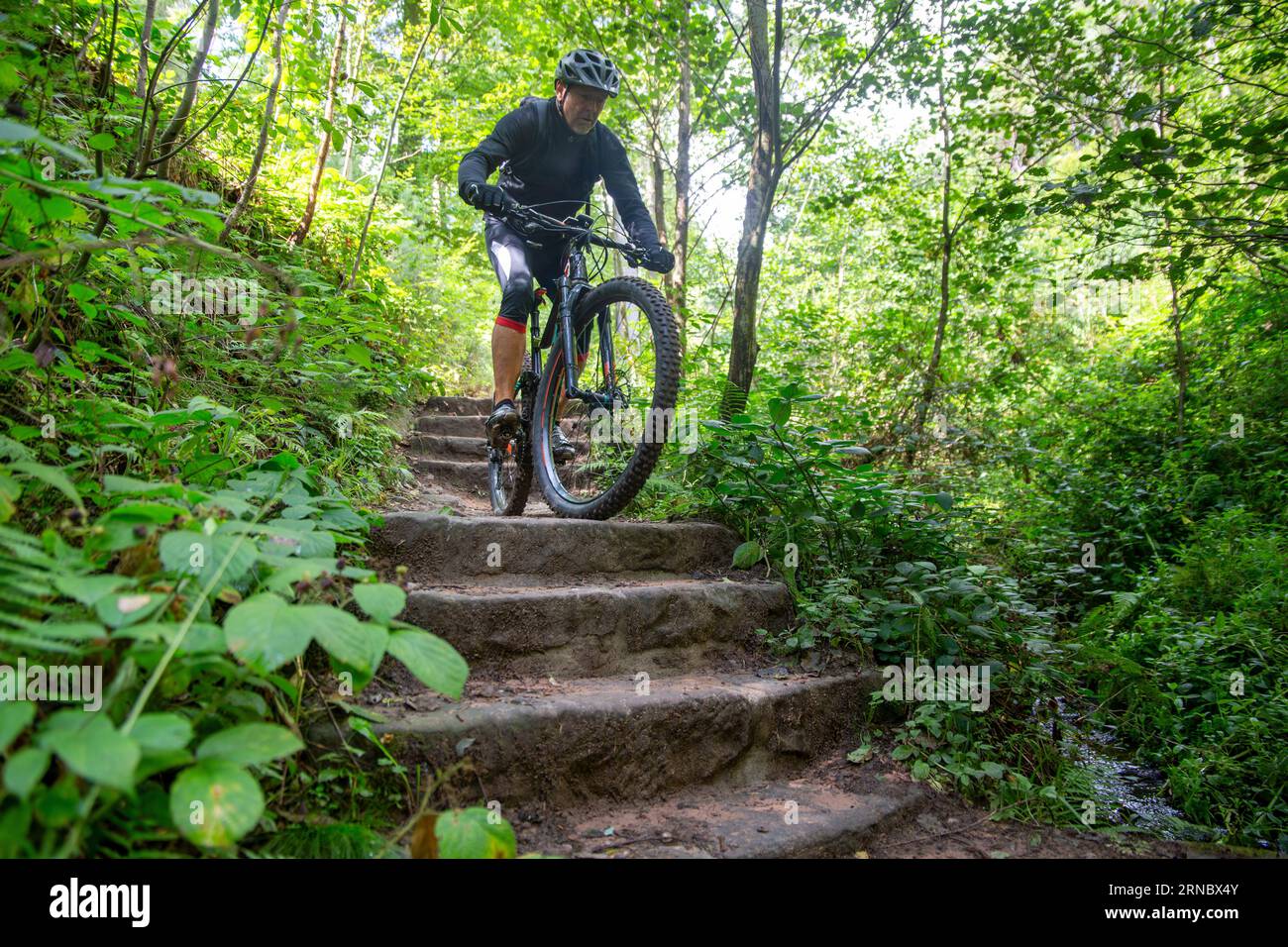 Close up downhill mountain biker hi-res stock photography and images ...