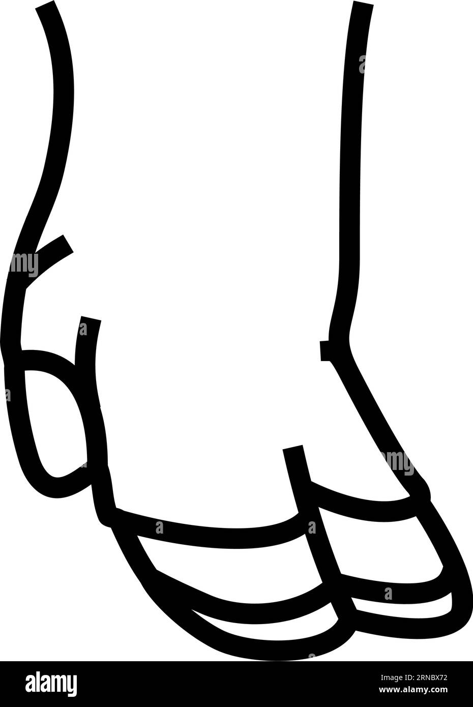 hoof pig animal line icon vector illustration Stock Vector Image & Art ...