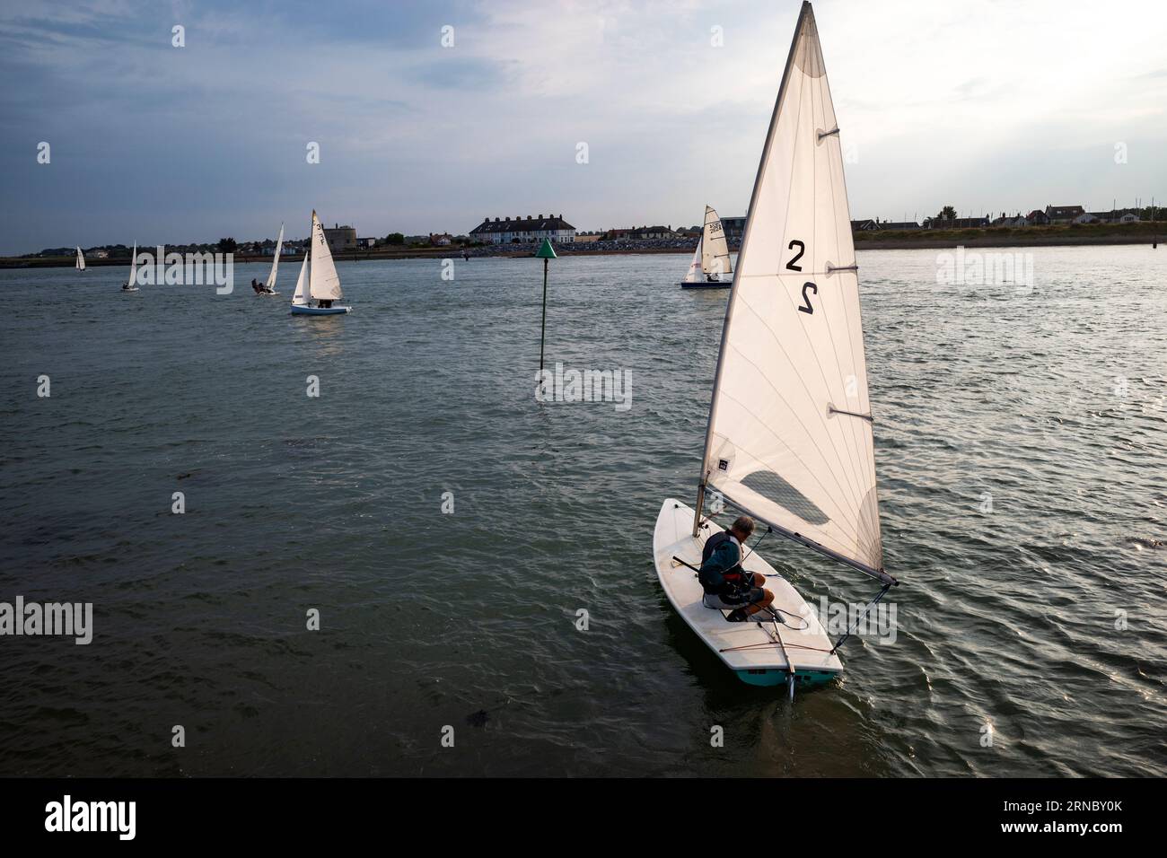 Felixstowe Ferry sailing club river Deben Suffolk UK Stock Photo - Alamy