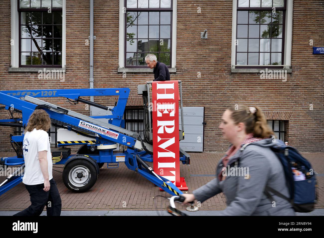 AMSTERDAM - Banners with the new name H'ART Museum will be hung on the ...