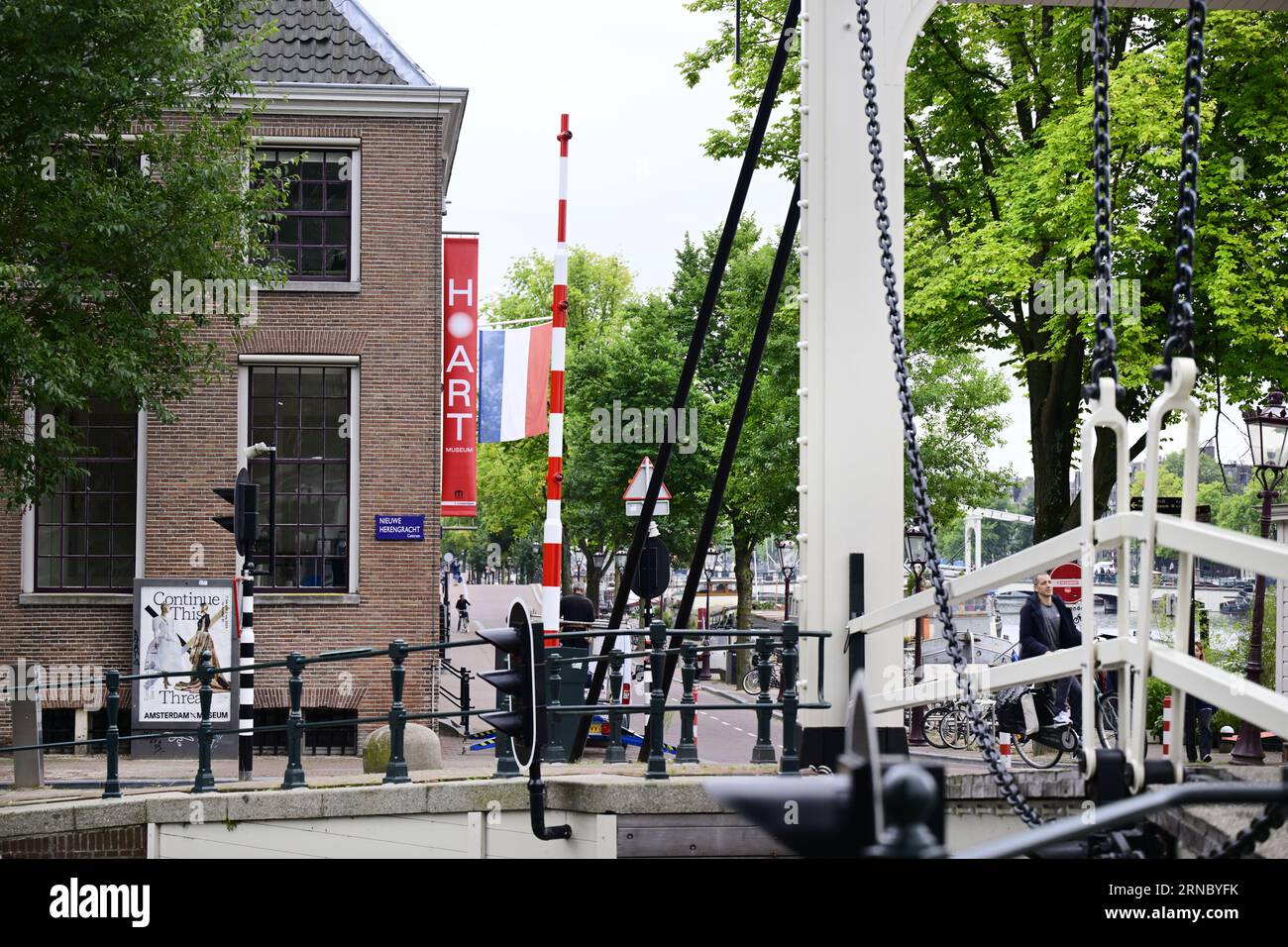 AMSTERDAM - Banners with the new name H'ART Museum will be hung on the ...