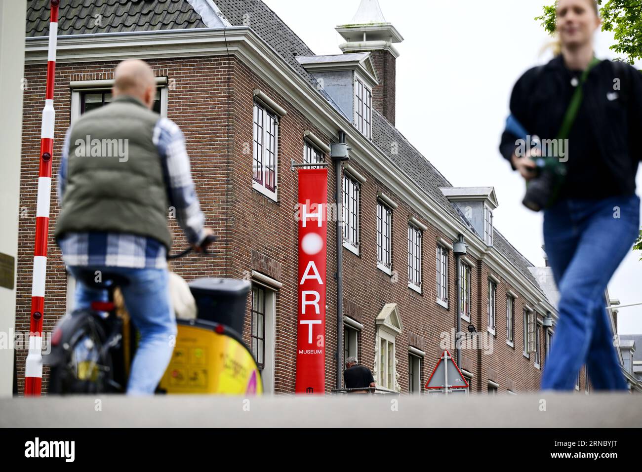 AMSTERDAM - Banners with the new name H'ART Museum will be hung on the ...