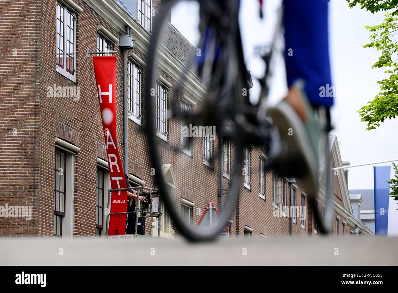 AMSTERDAM - Banners with the new name H'ART Museum will be hung on the ...