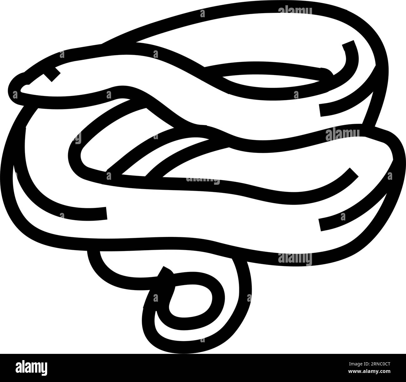 anaconda animal snake line icon vector illustration Stock Vector Image ...
