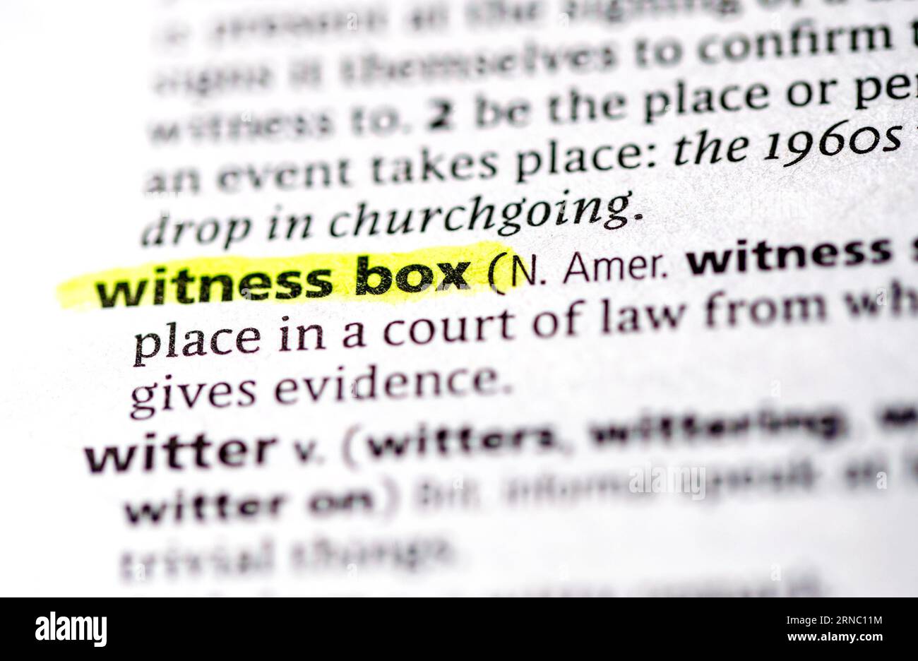 Witness box hi-res stock photography and images - Alamy