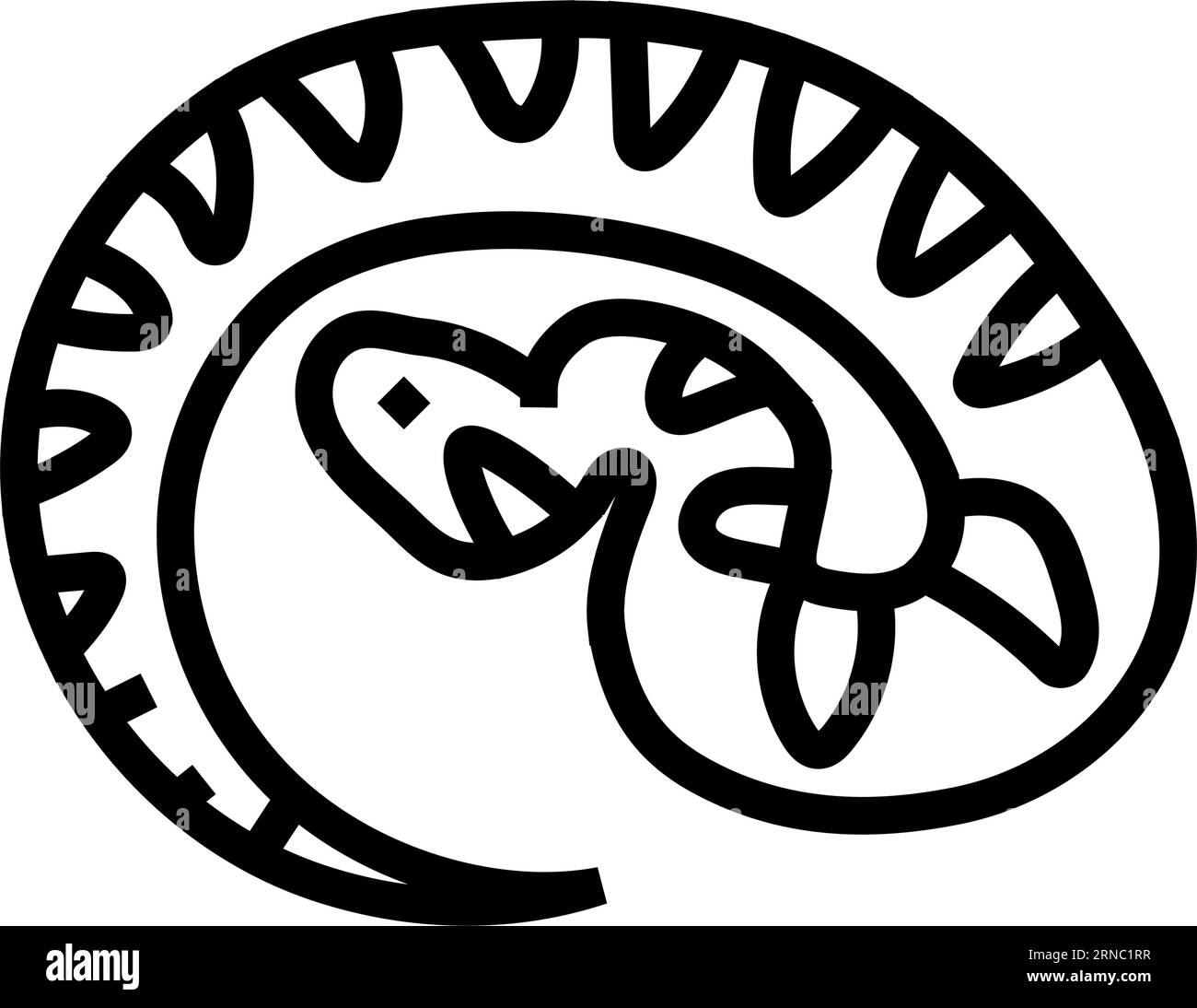 viper animal snake line icon vector illustration Stock Vector Image ...