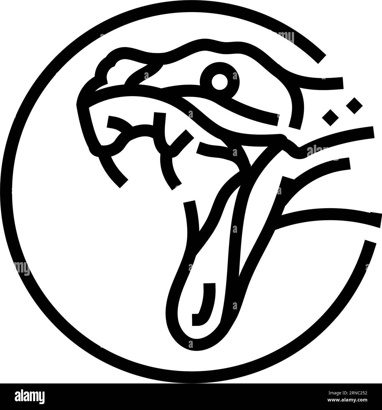 Venom fangs snake Stock Vector Images - Alamy