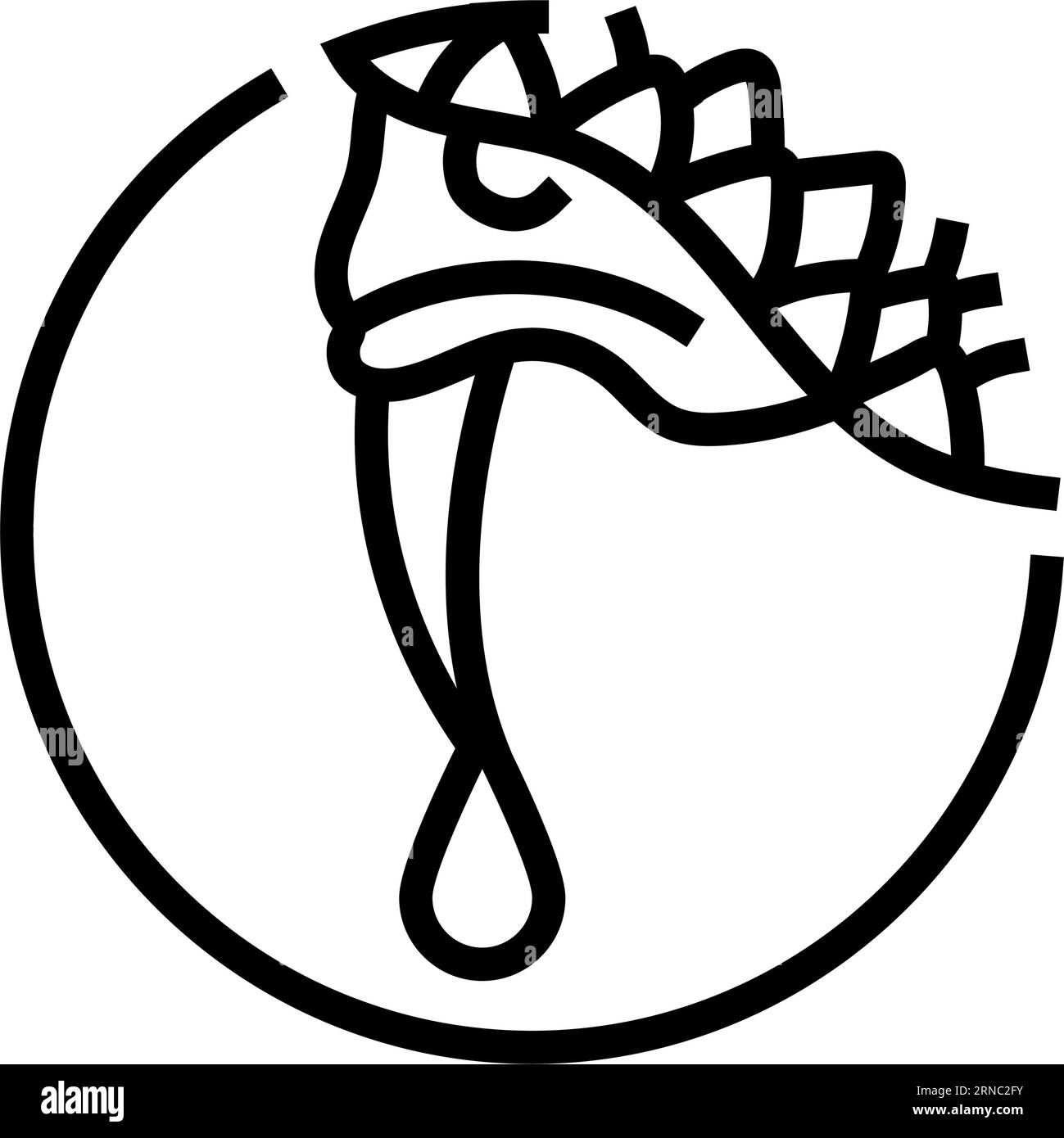 venomous snake animal line icon vector illustration Stock Vector Image ...