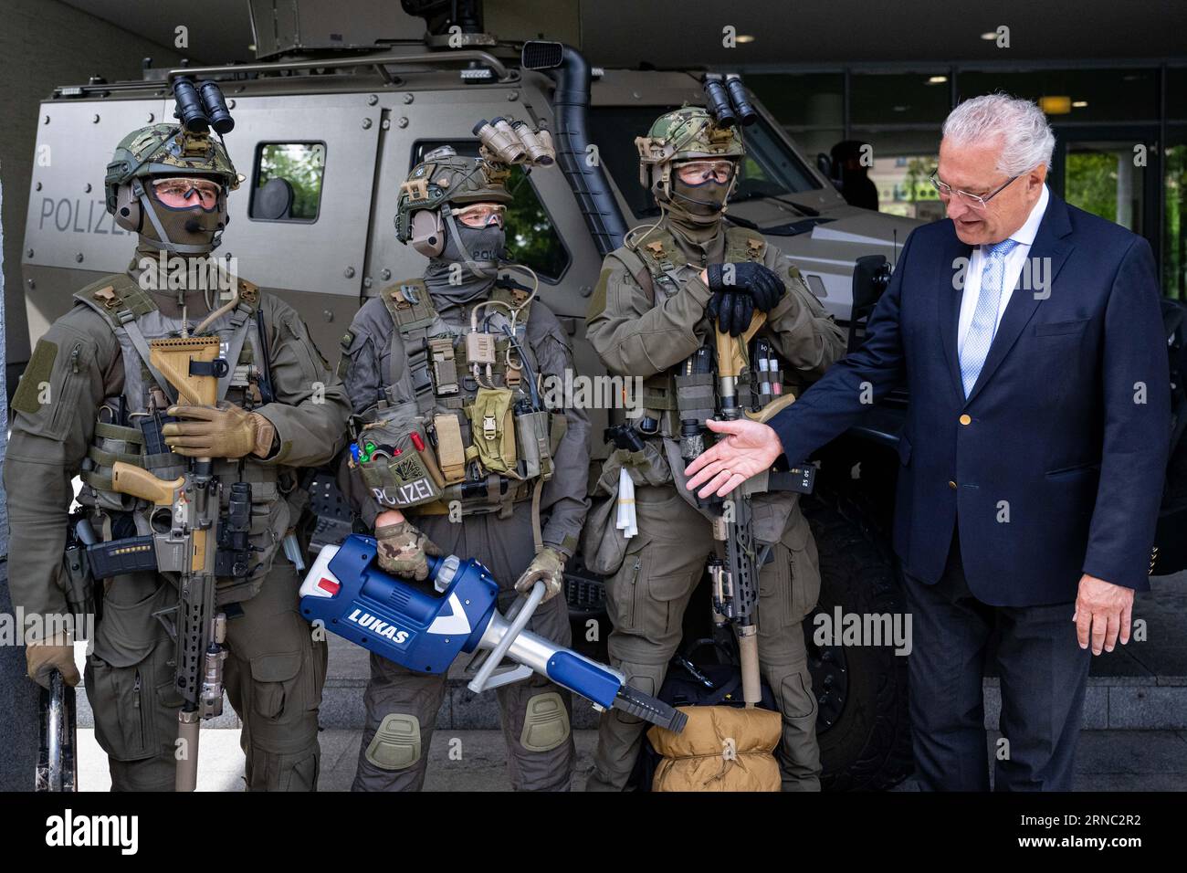 Munich, Germany. 01st Sep, 2023. Bavaria's Minister of the Interior ...
