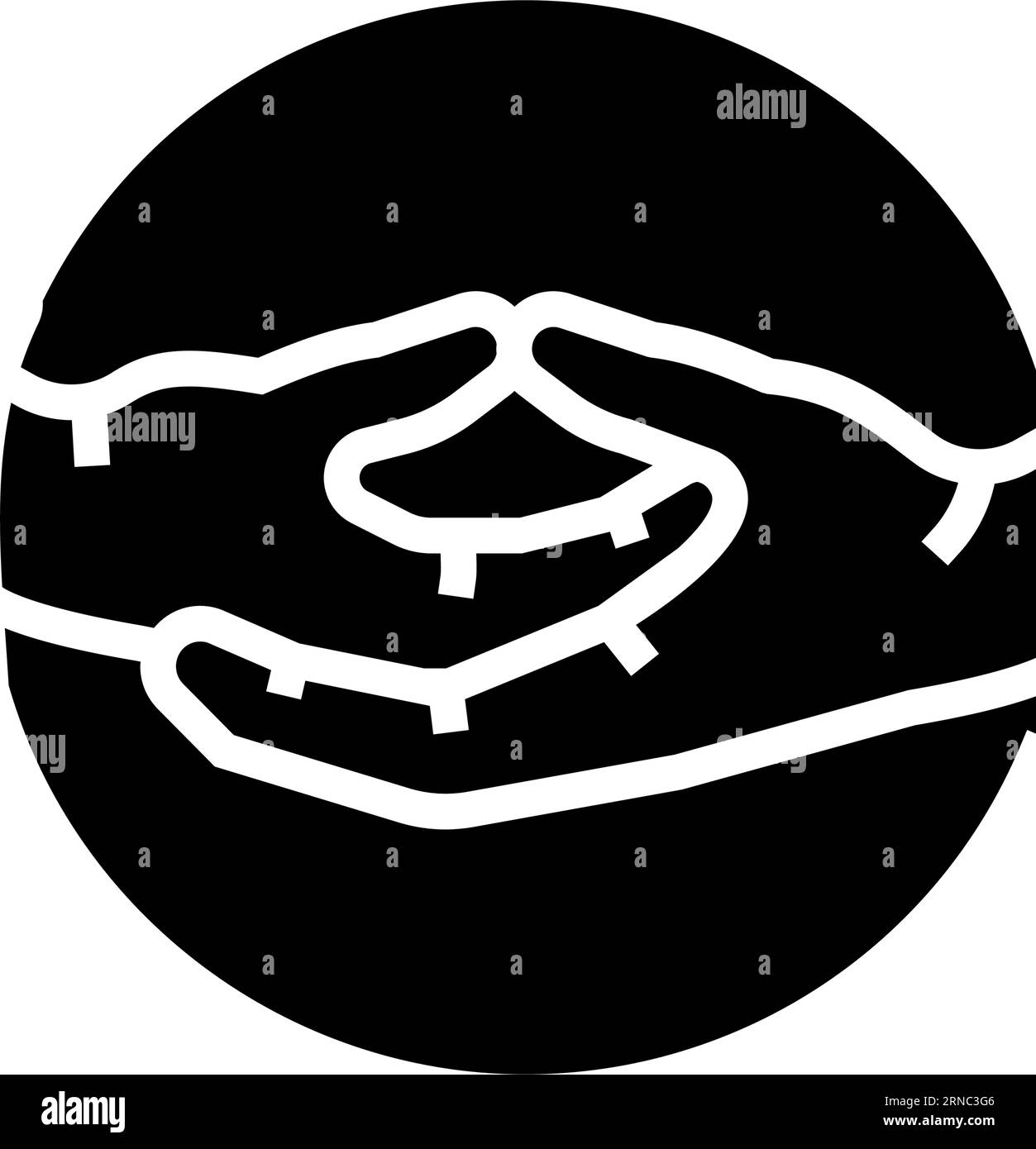 dhyana mudra buddhism glyph icon vector illustration Stock Vector Image ...