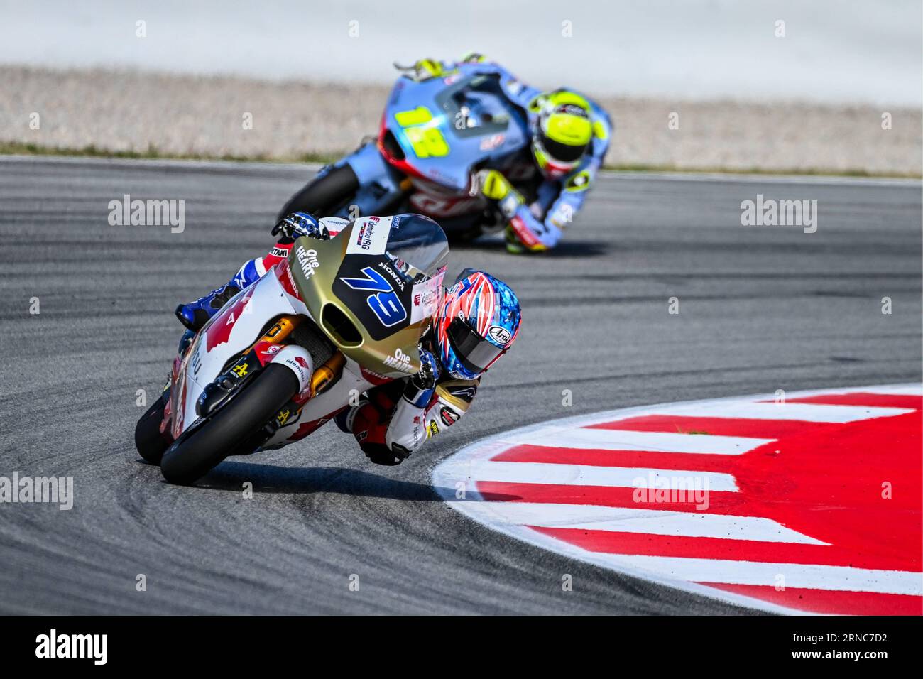 Ai Ogura (79) of Japan and Idemitsu Honda Team Asia and Filip Salac (12 ...