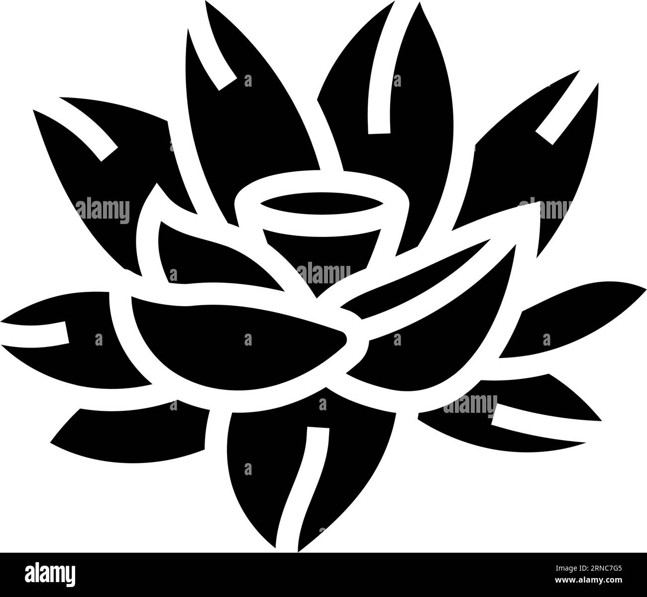 lotus flower god om glyph icon vector illustration Stock Vector Image ...