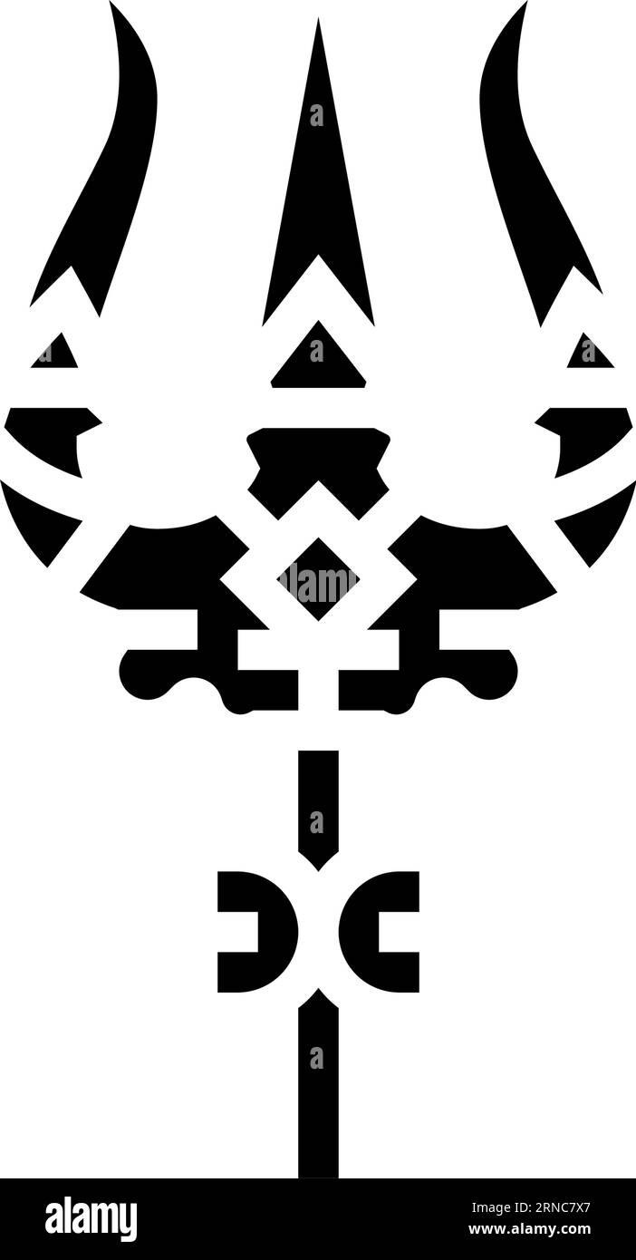 shiva trident trishul glyph icon vector illustration Stock Vector Image ... shiva trident trishul glyph icon vector illustration Stock Vector Image ...