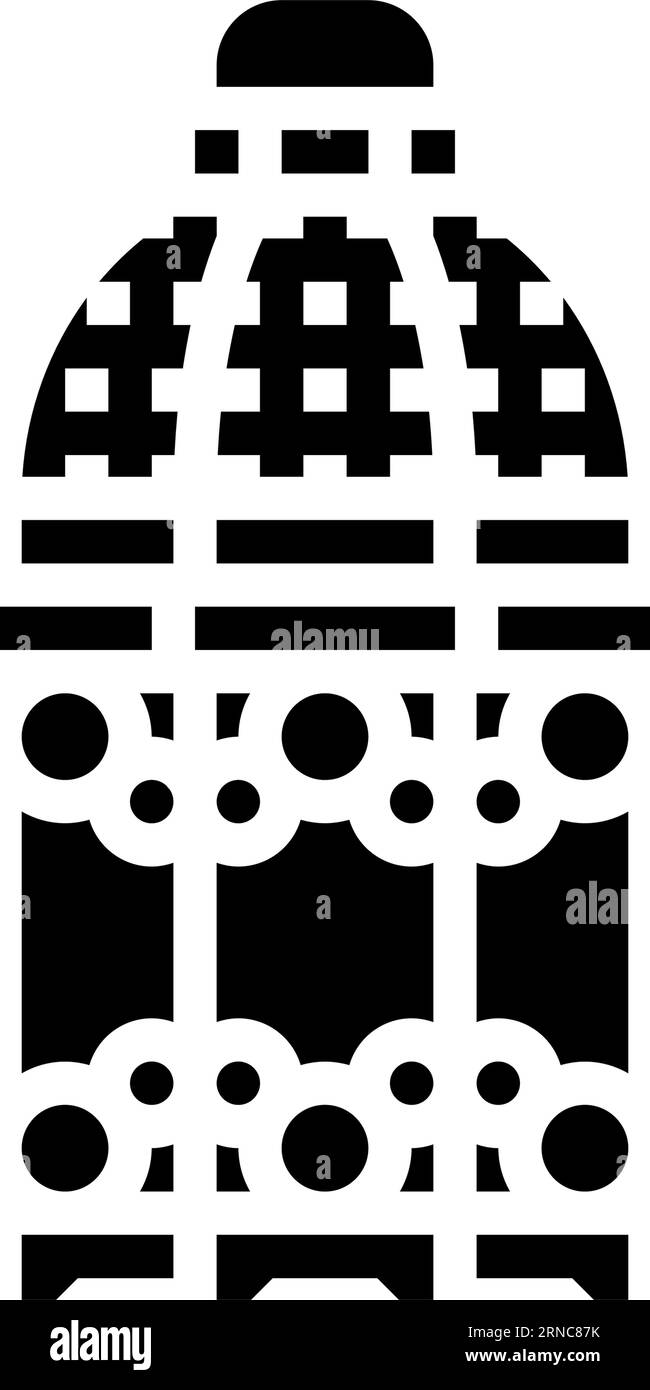 islamic lantern fanous glyph icon vector illustration Stock Vector ...