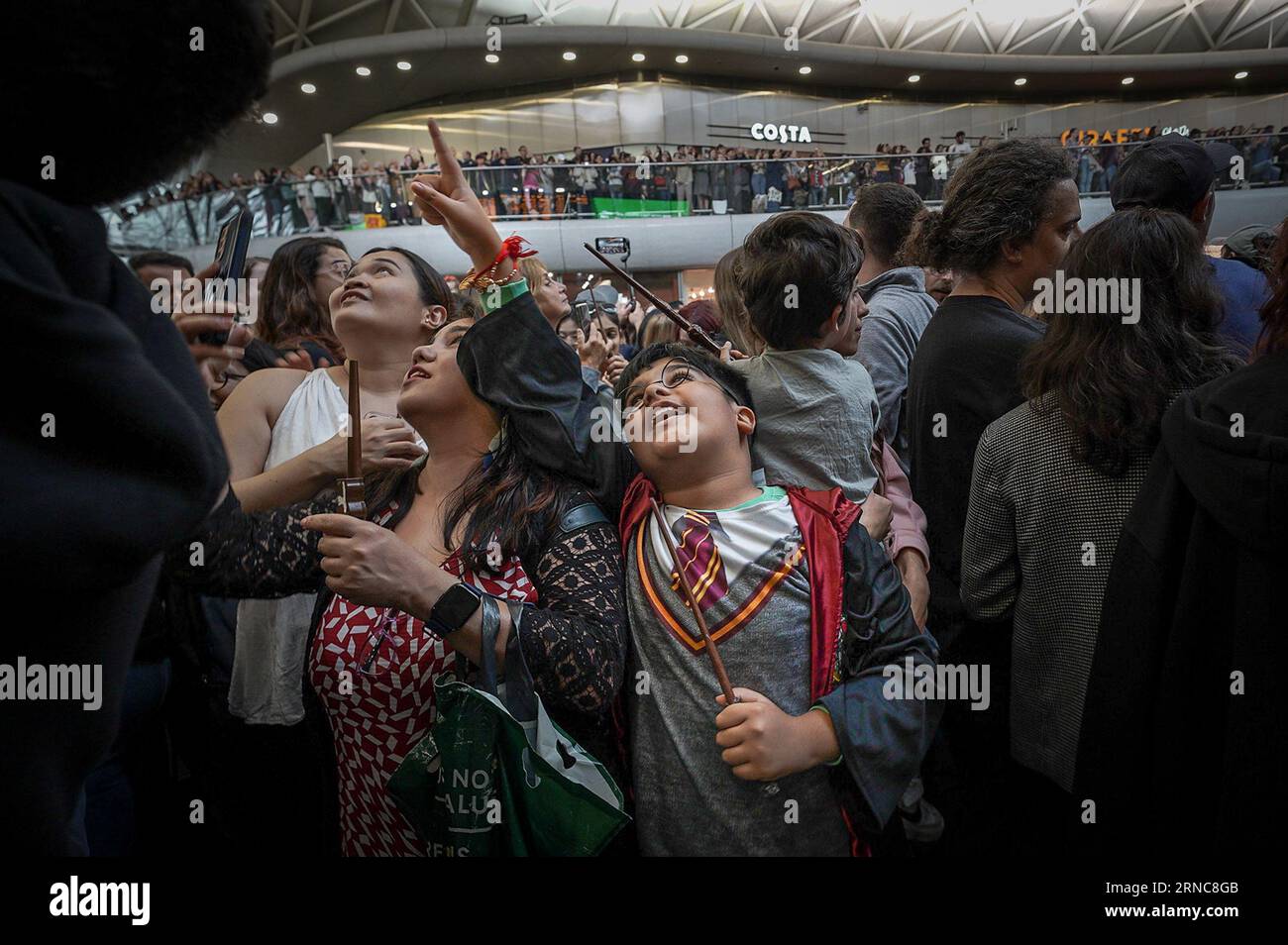 London, UK. 1st September 2023. Back to Hogwarts Day. A young fan ...