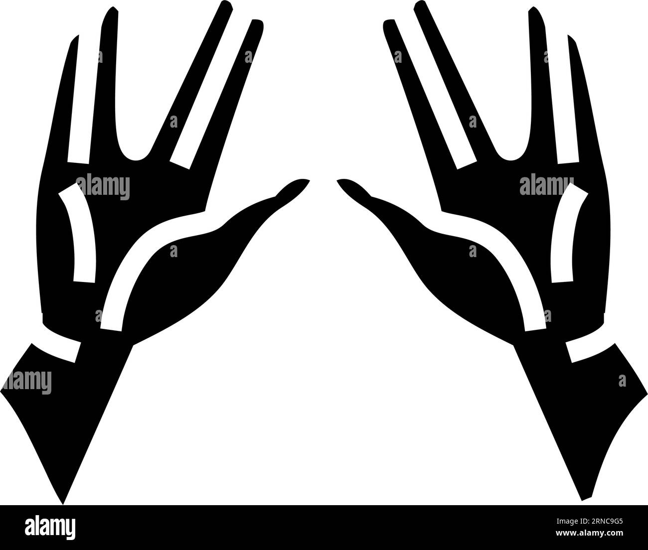 jewish prayer gesture glyph icon vector illustration Stock Vector Image ...