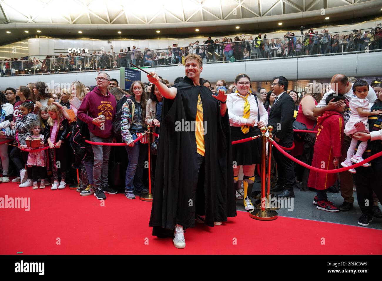 Harry Potter fans during the annual Back to Hogwarts Day at Kings Cross ...
