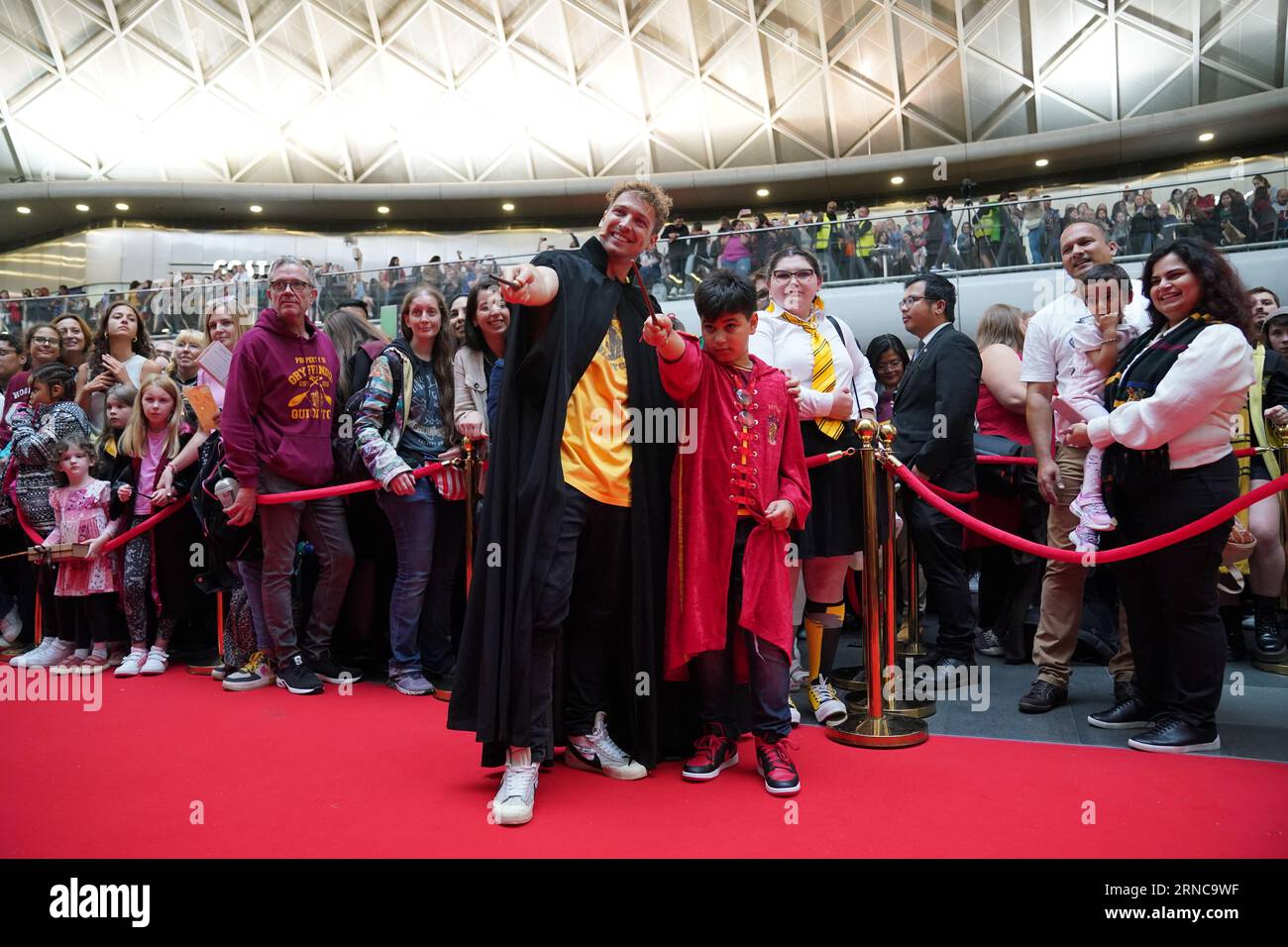 Harry Potter fans during the annual Back to Hogwarts Day at Kings Cross ...