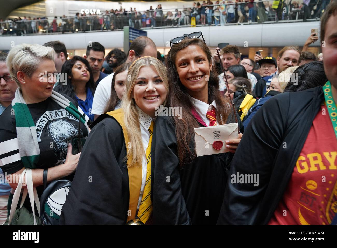 Harry Potter fans during the annual Back to Hogwarts Day at Kings Cross ...
