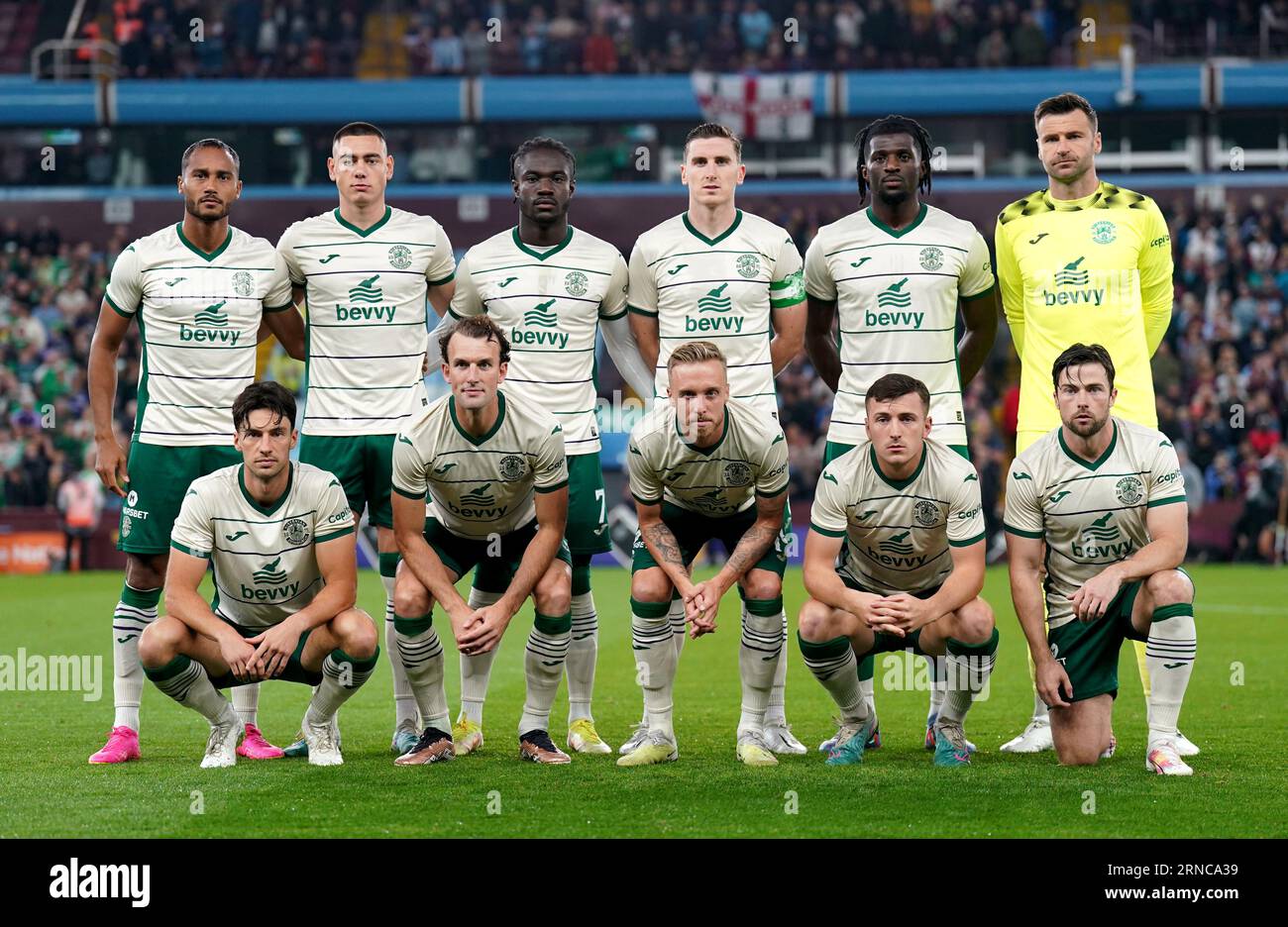 Hibernian starting line up - goalkeeper David Marshall, Joe Newell ...