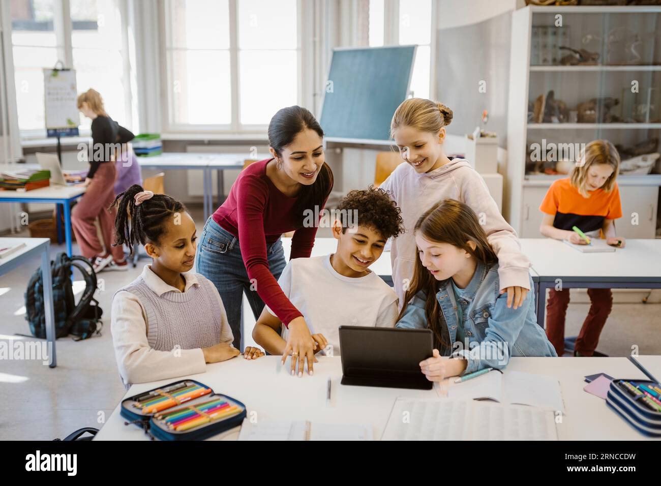 Tablet 12 years classroom hi-res stock photography and images - Alamy