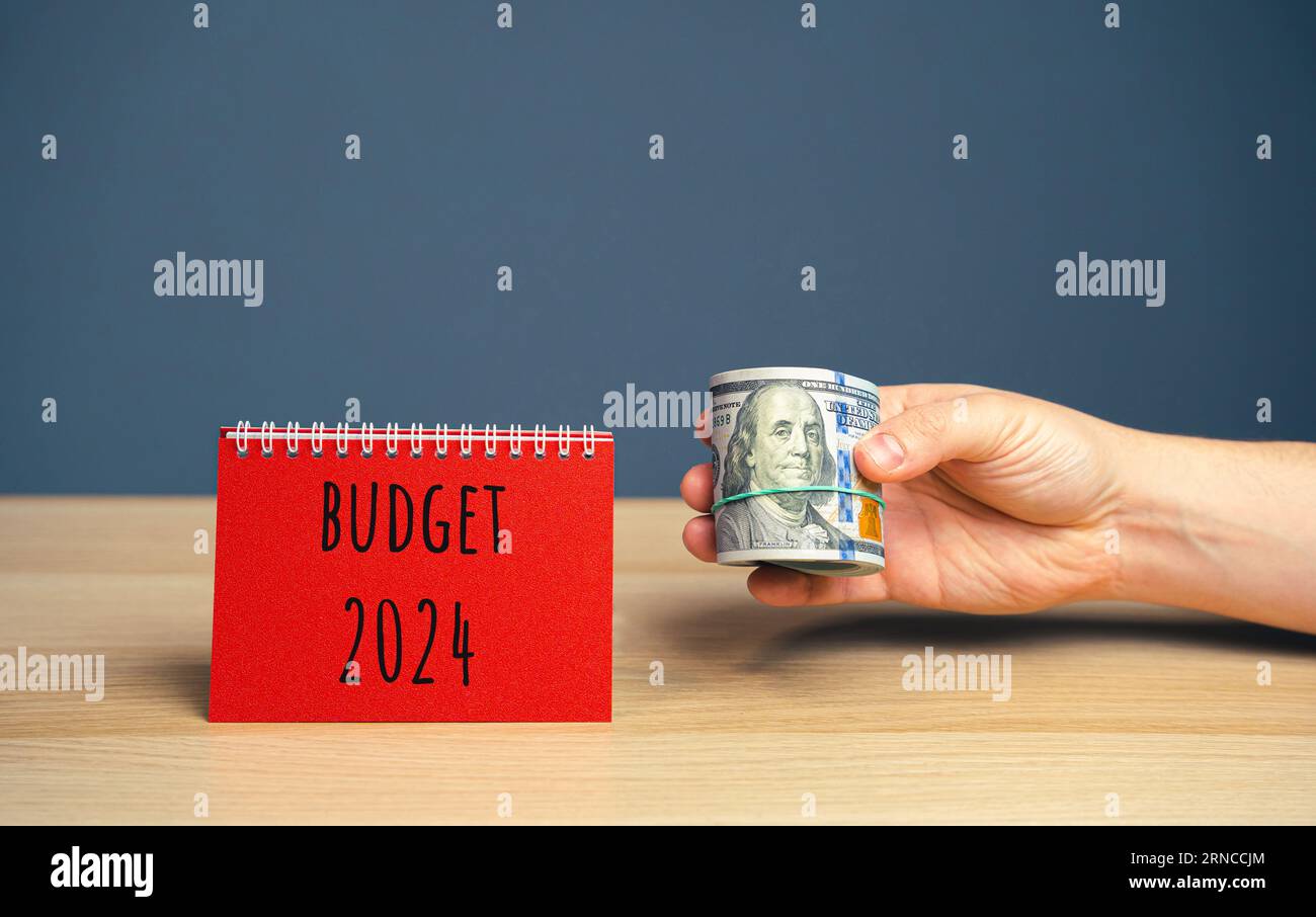 Budget 2024. Financial management in company. Setting goal, target ...