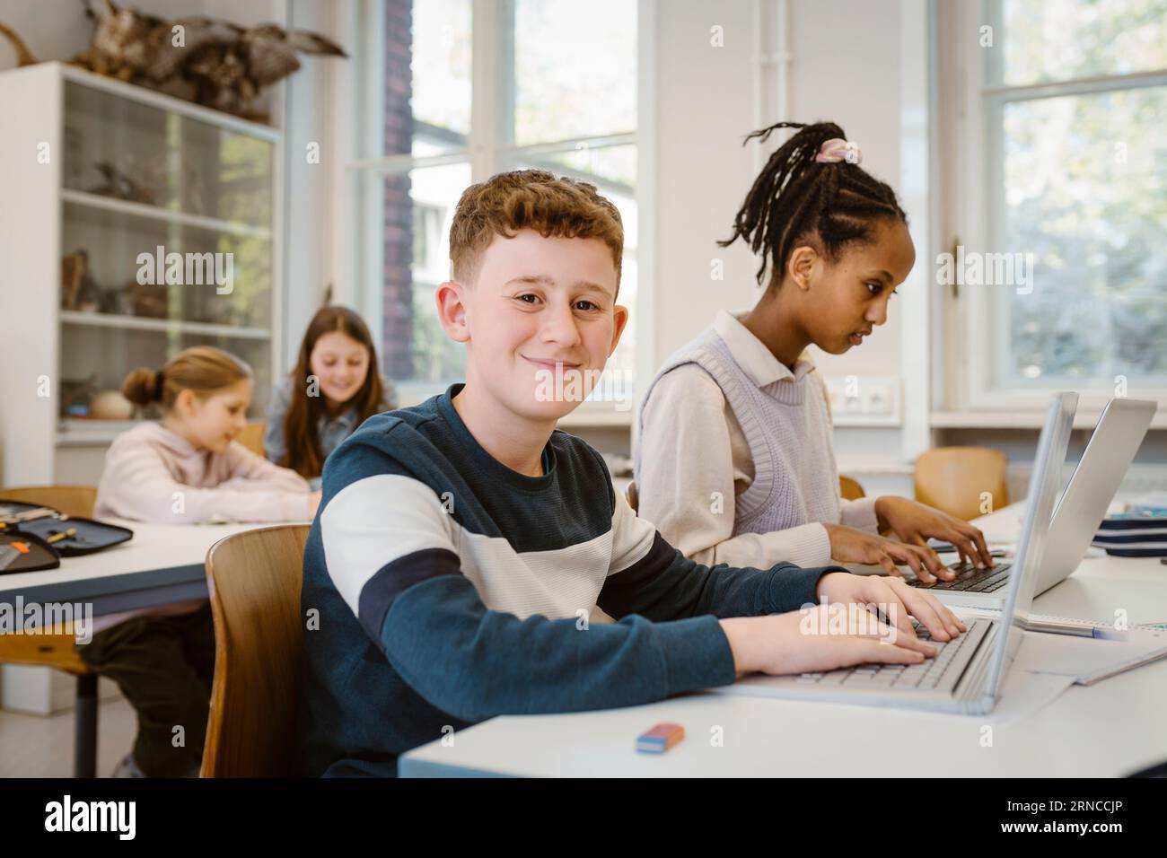 Laptop in classroom 13 hi-res stock photography and images - Alamy