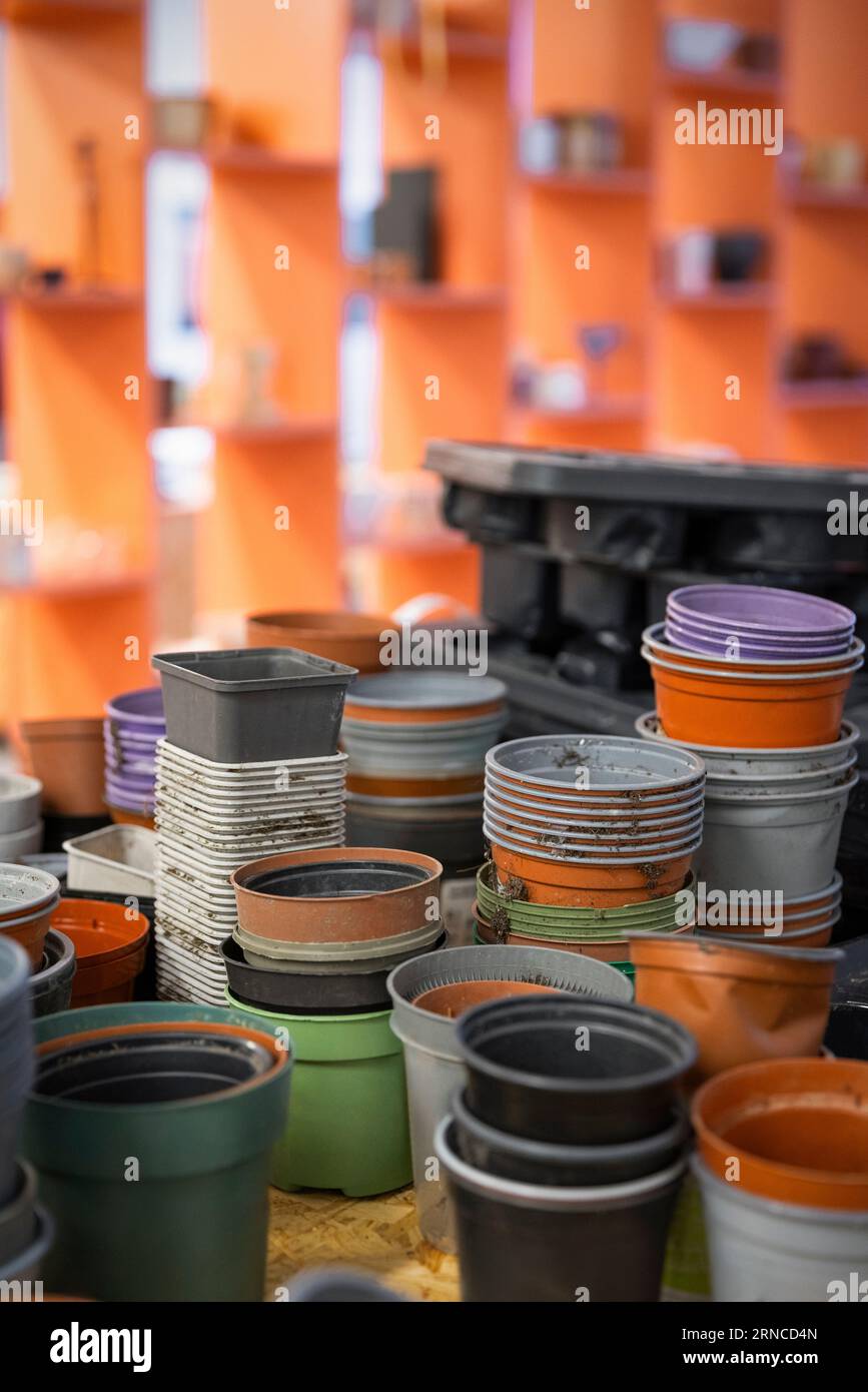 Recycling container station sustainability hi-res stock photography and ...