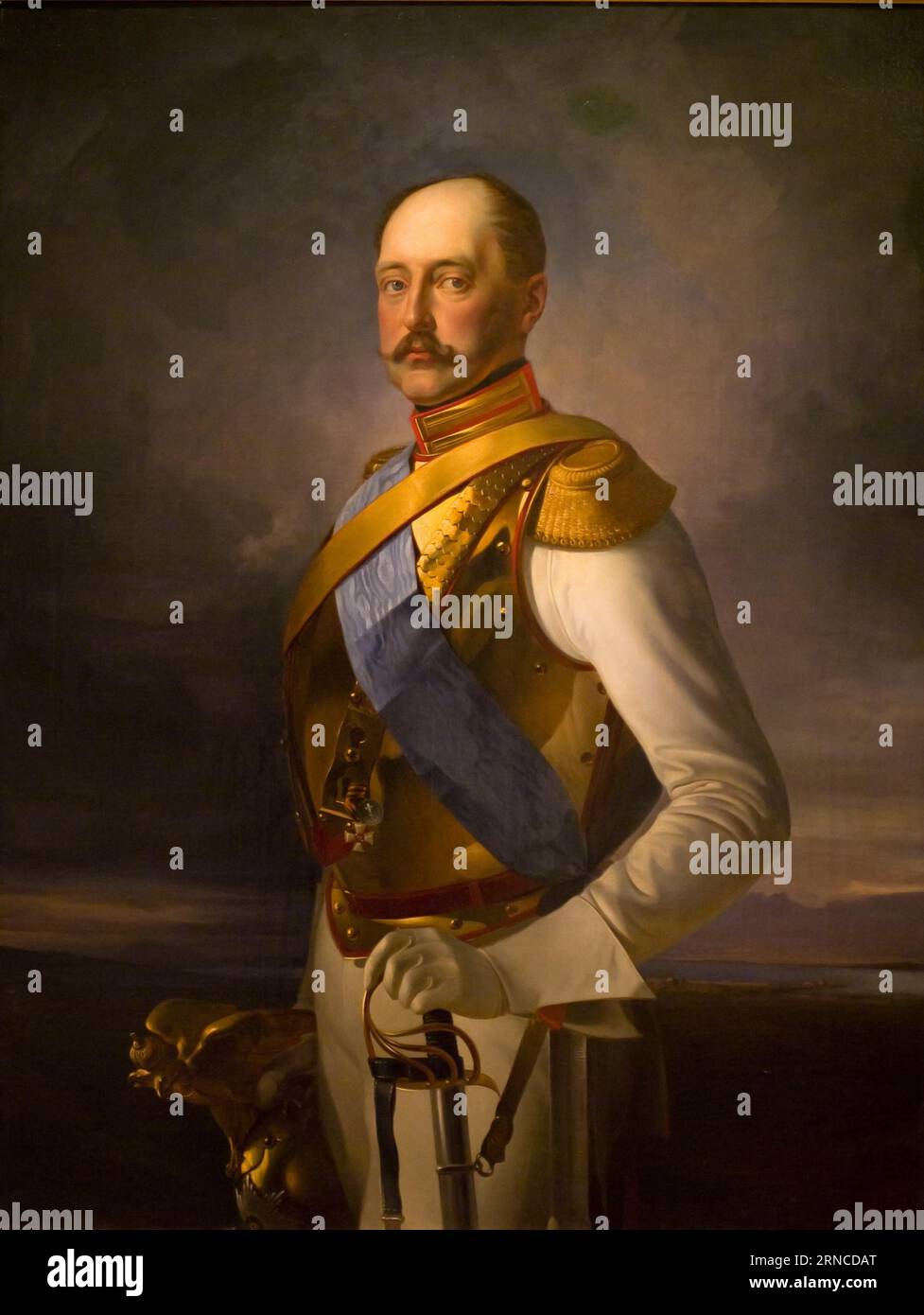 Portrait of Emperor Nicholas I 1856 by Wladimir Swertschkoff Stock ...