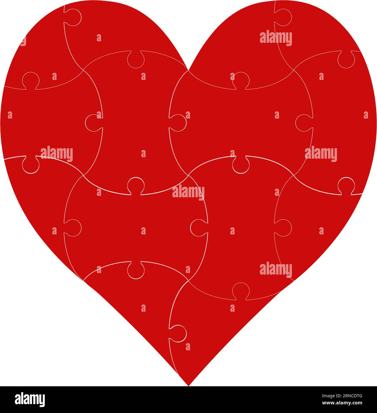 Heart shape puzzle sign love, heart puzzle template love day Stock ...