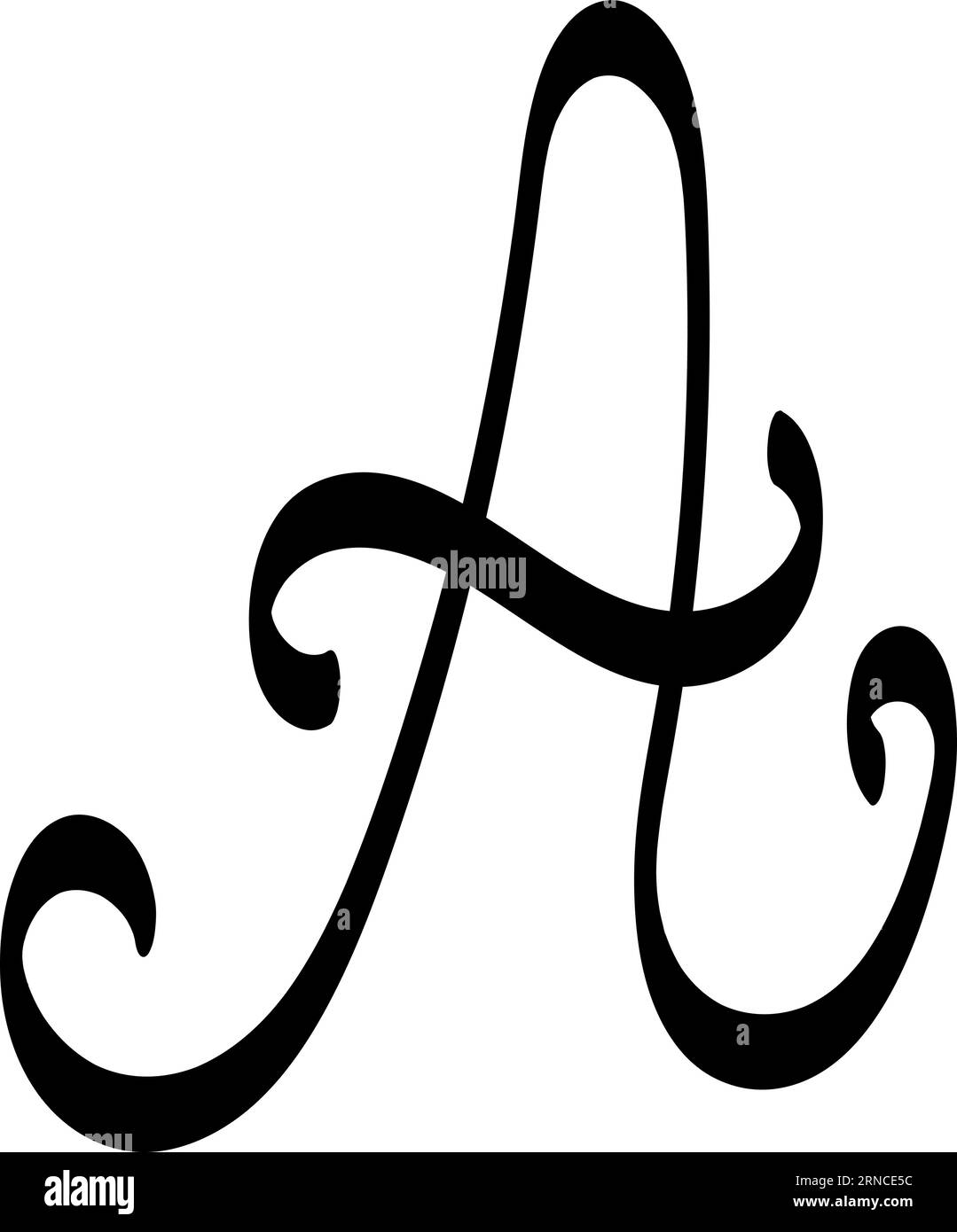 Calligraphy Capital Letter A