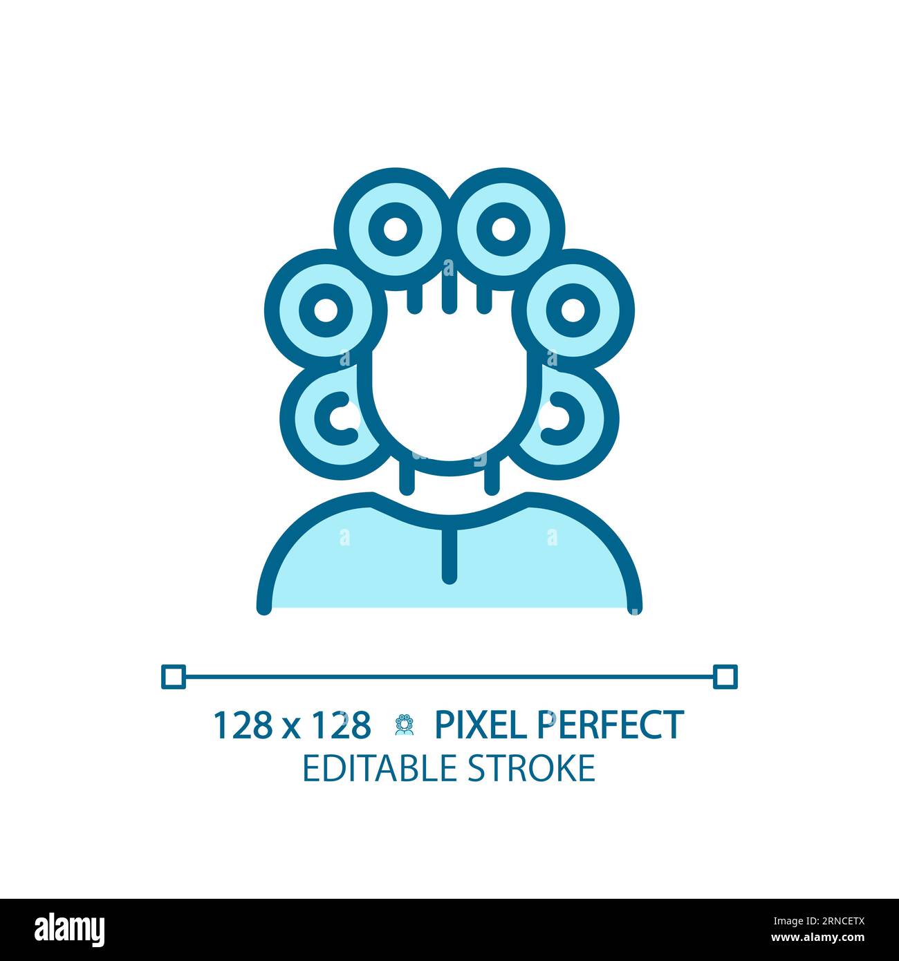 Female hair rollers Stock Vector Images - Alamy
