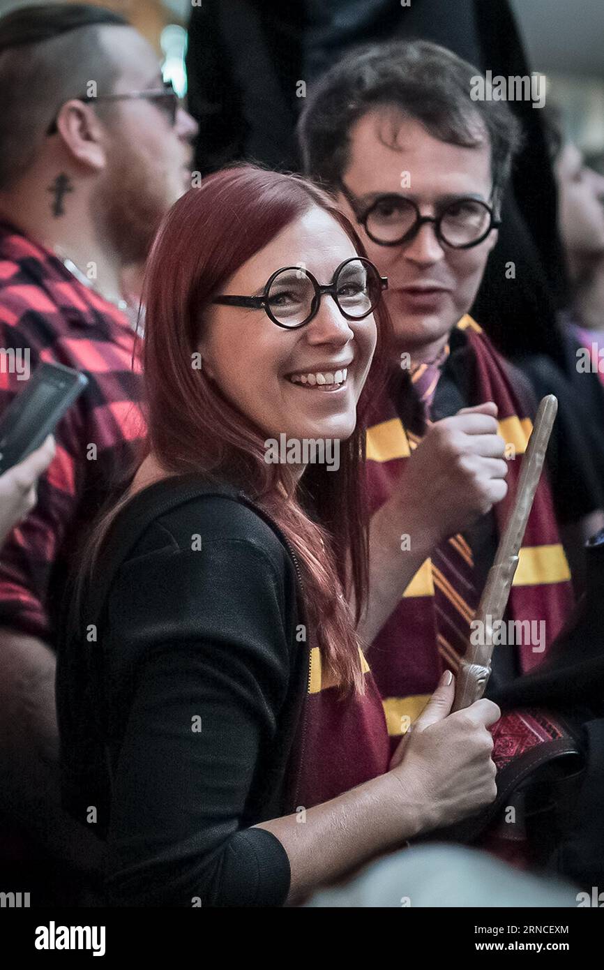 London, UK. 1st September 2023. Back to Hogwarts Day. Harry Potter fans ...