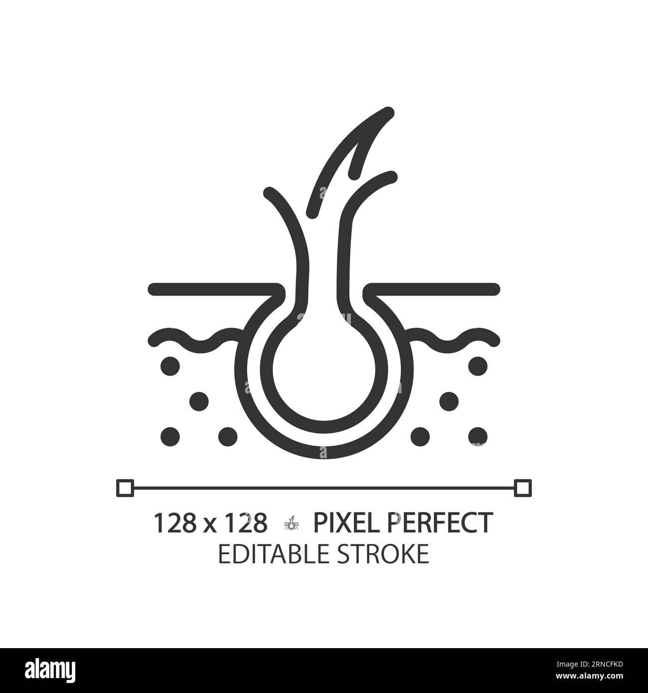 Editable Hair Split Ends Thin Linear Black Icon Stock Vector Image And Art Alamy