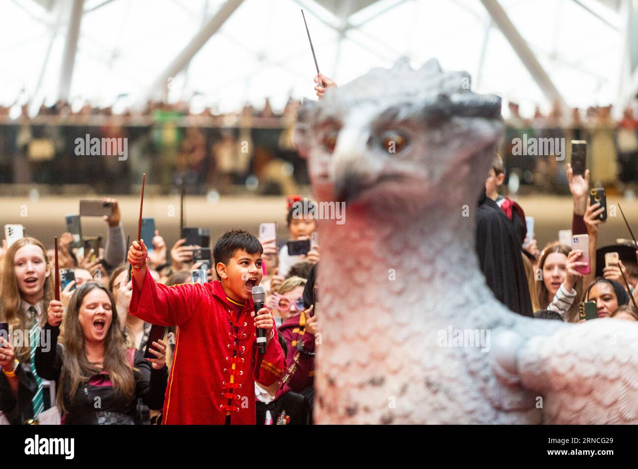 London, UK. 1 September 2023. Arnav, 10, from Essex, the lucky young ...